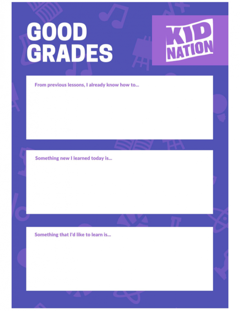 Good Grades Lesson Plan - KidNation