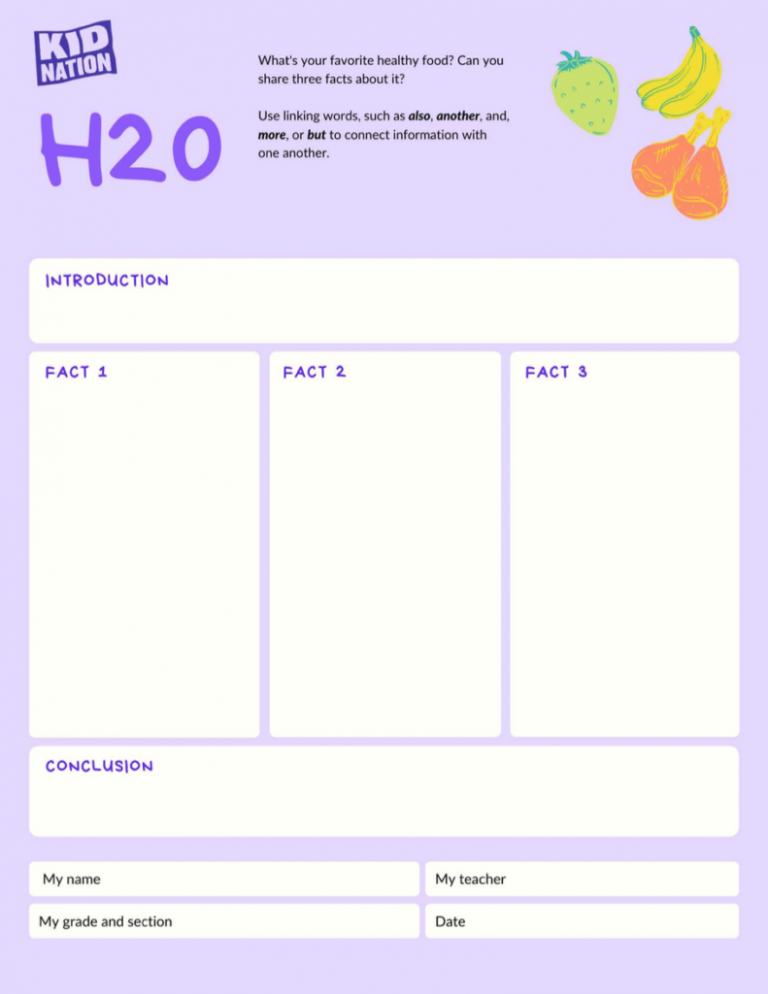 H2O Lesson Plan - KidNation