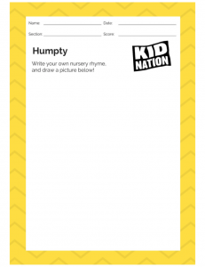 Humpty Dumpty Lesson Plan - KidNation