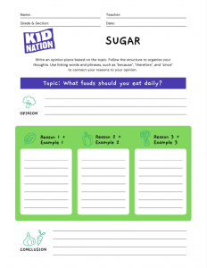 Sugar Lesson Plan - KidNation